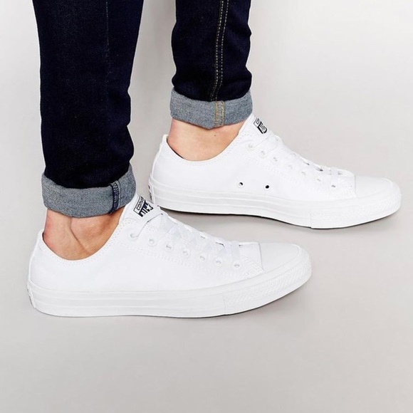 Converse | Shoes | Creamwhite Low Top Leather Converse Sneakers | Poshmark